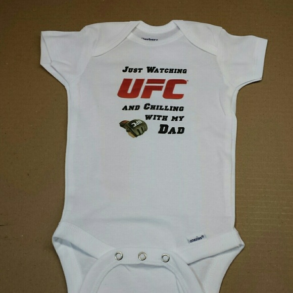 Gerber | One Pieces | Just Watching Ufc And Chilling With My Dad Onesie ...